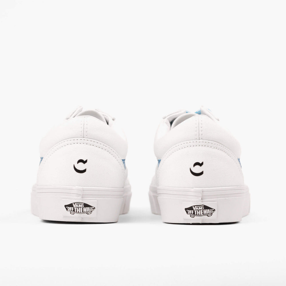 Vans Old Skool "Human Error" Metallic Blue Custom