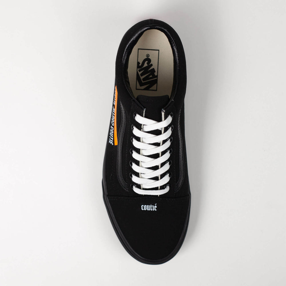Vans Old Skool "Tape Logo" Orange Custom