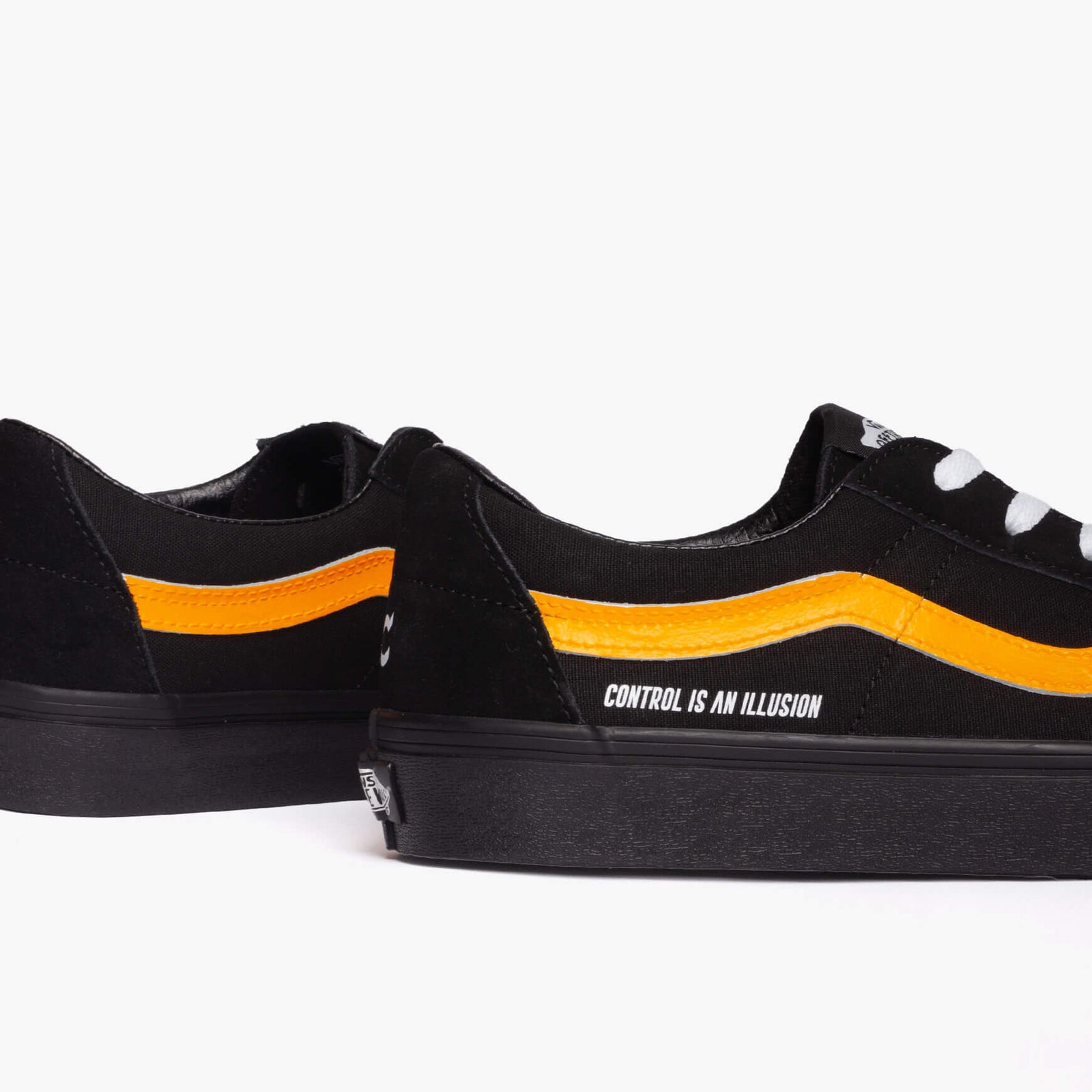 Vans SK8-Low "Control is an Illusion" Black Custom